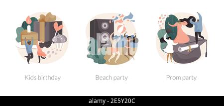 Prom party abstract concept vector illustration Stock Vector Image ...