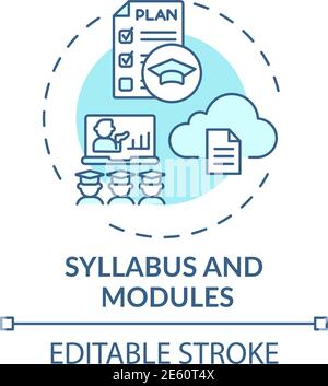 Syllabus and modules concept icon Stock Vector Image & Art - Alamy