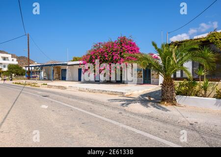 Chora, Ios Island, Greece- 22 September 2020: View of the old ...