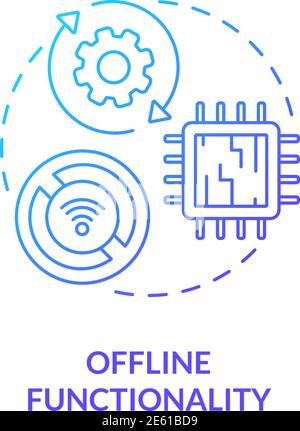 Cloud offline icon line isolated on white background. Black flat thin ...