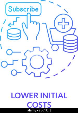 Economy pricing blue gradient concept icon Stock Vector Image & Art - Alamy