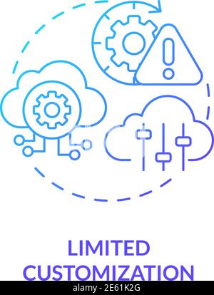 SaaS customization concept icon Stock Vector Image & Art - Alamy
