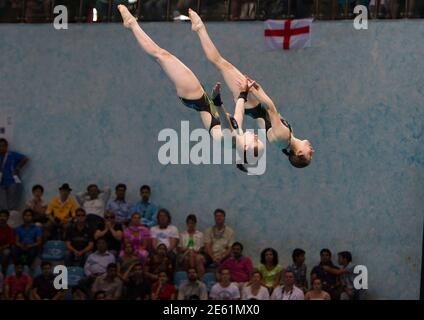 Australia's Briony Cole and Anabelle Smith compete in the women's 10m ...