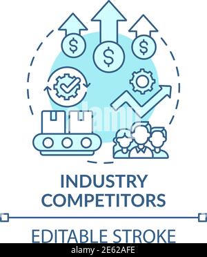 Industry competitors concept icon Stock Vector Image & Art - Alamy