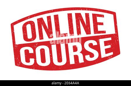 Online training grunge rubber stamp on white background, vector ...