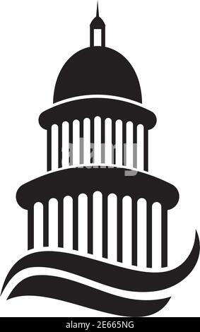 capitol building logo design vector icon Stock Vector Image & Art - Alamy