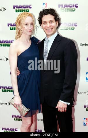Angela Christian and Thomas Kail Broadway opening night of ‘Magic/Bird ...