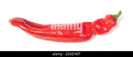 Red sweet pointed pepper, isolated on white background Stock Photo - Alamy