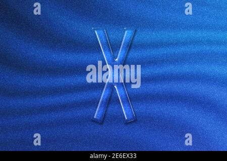 Chi sign. Chi letter, Greek alphabet Symbol, gold background Stock ...