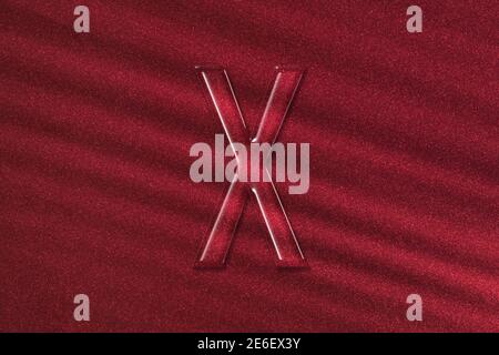 Chi sign. Chi letter, Greek alphabet Symbol, gold background Stock ...