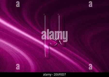 Mu sign. Mu letter, Greek alphabet Symbol, violet background Stock ...