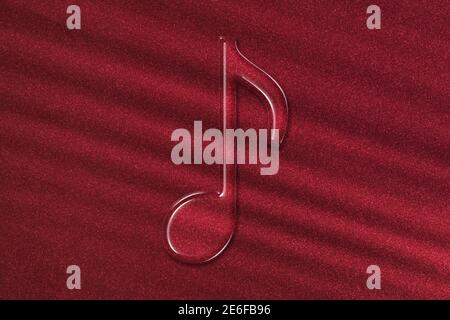 Eighth note symbol, Music Background, space background Stock Photo - Alamy