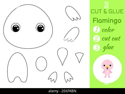 Flamingo Coloring Page for Kids Stock Vector Image & Art - Alamy