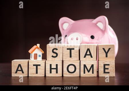 New normal stay safe healthy concept mask on blue flat lay Stock Photo ...