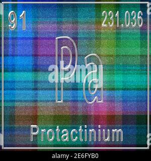 Protactinium chemical element periodic table science symbol Stock Photo ...