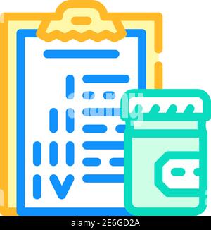 checklist with testing stages line icon vector illustration Stock ...