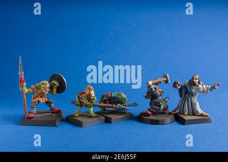 Dungeons and Dragons style hand painted lead figures produced by ...