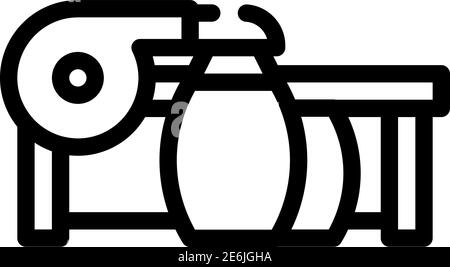 suction units line icon vector. suction units sign. isolated contour ...