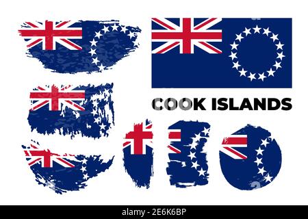 Happy Independence Day of Cook Islands Vector illustration, national ...