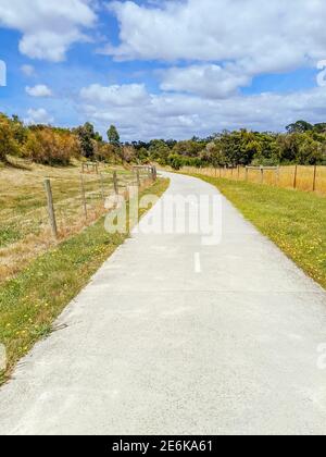 Melbourne, Australia - Biking and walking trail along the Maribyrnong ...