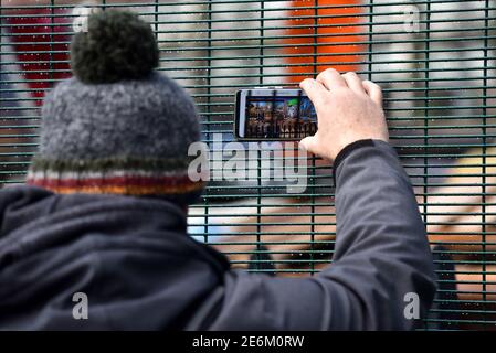 Euston, London, UK. 29th Jan 2021. HS2 Rebellion protest Euston. A high ...