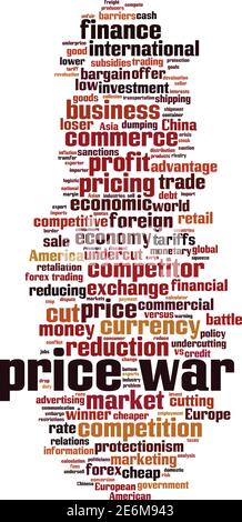 Price war word cloud concept. Collage made of words about price war ...