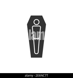 coffin icon. isolated on background. Vector illustration. Eps 10 Stock ...