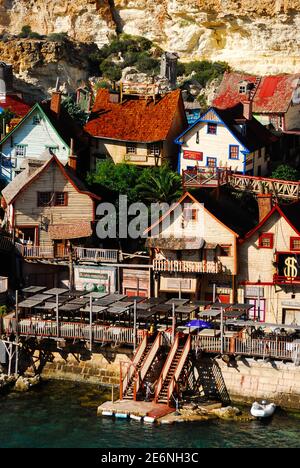 Popeye Village is colorfull scenery of american movie Popeye in Malta ...