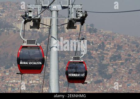 Venezuela - Caracas. The cable car in the Parque Nacional El Avila. In ...