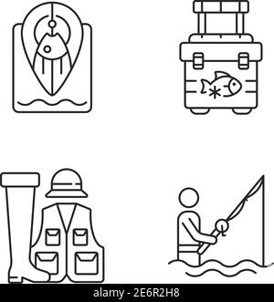 Wade fishing linear icon Stock Vector Image & Art - Alamy