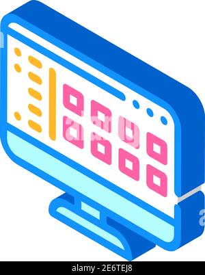 download operating system isometric icon vector illustration Stock ...
