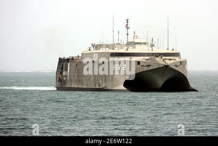 U.S. Navy Security forces patrol the San Francisco waterfront in the 34 ...
