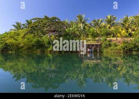 Madagascar, Vatovavy-Fitovinany region, Manakara, pirogue and fisherman ...