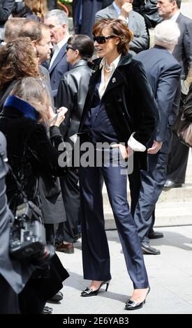 French model Ines de la Fressange attends the presentation of Chanel's ...