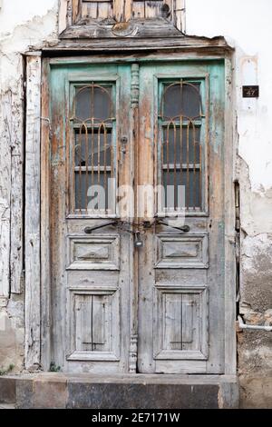 A vertical shot of a wooden texture with peeling paint Stock Photo - Alamy
