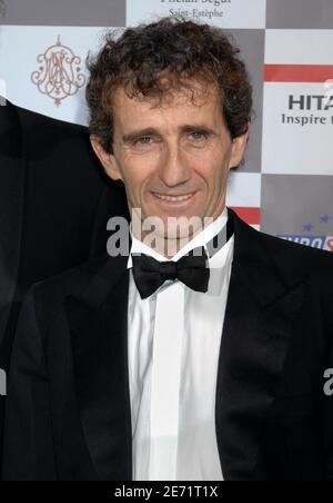 Formula One legend Alain Prost and wife attends at the quarter-final of ...