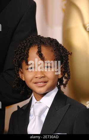 Jaden Smith poses in the press room of the 79th Academy Awards held, at ...