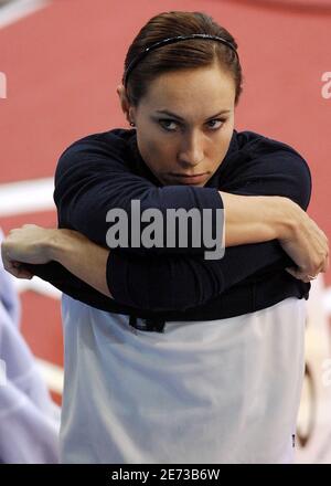 Belgium's Kim Gevaert competes on women's 4x100 meters relay of the ...