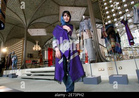 An Iranian model wears an Islamic dress made by Iranian designers at a ...