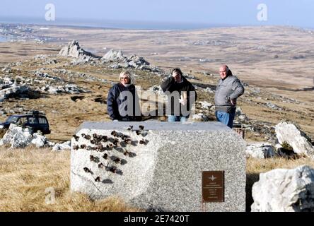 Mount Longdon Falkland Islands British Overseas Territory Stock Photo ...