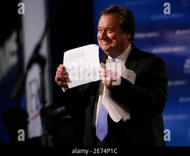 Tim Russert, host of NBC's "Meet the Press" March 30, 1997 in Stock ...