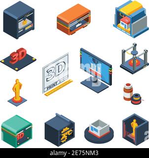 Isometric 3d Printing Modeling Process Flowchart Stock Vector Image & Art - Alamy