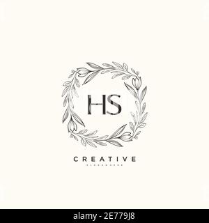 HS Beauty vector initial logo art, handwriting logo of initial ...