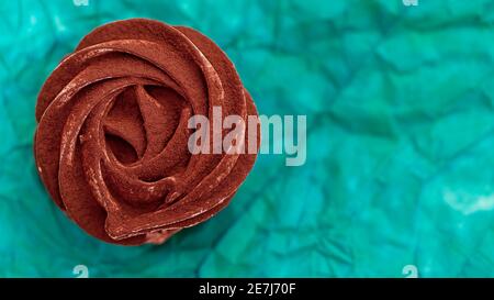 Delicate zephyr sprinkled with cocoa powder. Low-calorie marshmallows ...