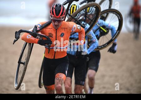 Dutch Ryan Kamp pictured in action during the men's elite race at the ...