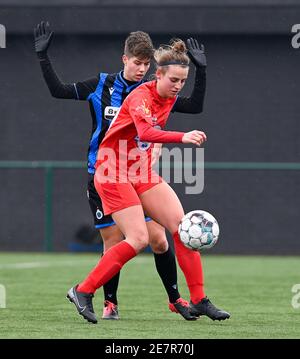 Isabelle Iliano (18) of Brugge pictured during a female soccer game between RSC Anderlecht Women ...