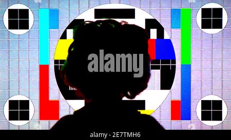 TV Test Pattern generated by a Monoscope – Original Photo from a ...