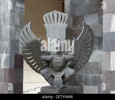 Statue of garuda vehicle of lord Vishnu at Channakesava Vishnu temple ...