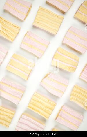 marshmallow pattern background, pastel color dessert, sweet food Stock ...