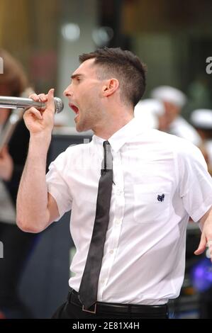 Recording artist Adam Levine of the music group Maroon 5 performs ...